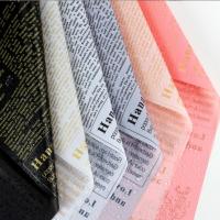 China European-style English newspaper, Korean bouquet paper, flower packaging materials, flower art gift boxes, gift wrapping paper, flower shop wrapping paper for sale