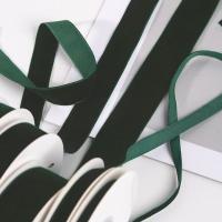 China Ink green velvet single-sided velvet woven ribbon velvet silk ribbon handmade DIY bow bouquet packaging gift for sale