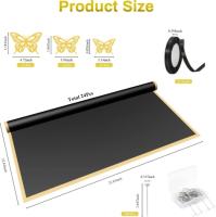 China Golden-edge jelly film, flower wrapping paper, matte paper, semi-transparent waterproof, flower bouquet wrapping paper, flower shop material for sale