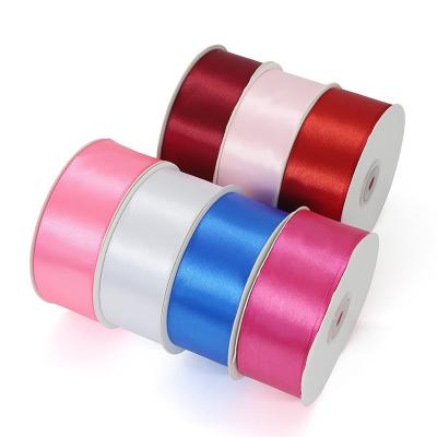 China Manufacturer 4cm Rose Ribbon Wedding Ribbon Flower Gift Cake Packaging Ribbon Weaving Wholesale for sale