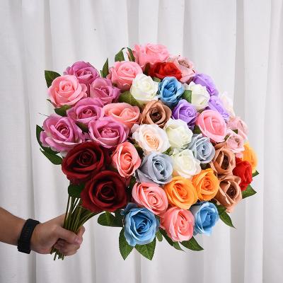 China Handmade imitation roses for wedding home Valentine's Day decoration for sale