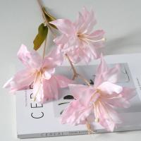 China Silk fabric lily wedding road guide home living room decoration artificial flower for sale