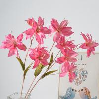 China Silk fabric lily wedding road guide home living room decoration artificial flower for sale