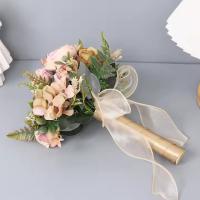 China High Quality Wholesale Wedding Bouquets Artificial Flowers Roses Brides Bridesmaids Hand Held Wedding Favors Valentines Day Gift for sale