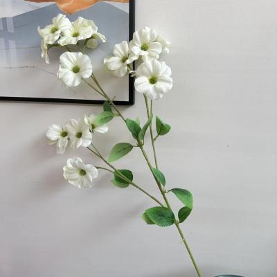 China Artificial flowers for a wedding coffee shop setting with simulated crabapple blossoms for sale