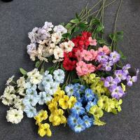 China Artificial flowers for a wedding coffee shop setting with simulated crabapple blossoms for sale