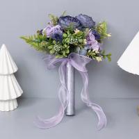 China High Quality Wholesale Wedding Bouquets Artificial Flowers Roses Brides Bridesmaids Hand Held Wedding Favors Valentines Day Gift for sale