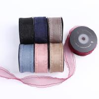 China Korean version transparent ribbon, snow gauze, snow textile, silk ribbon, colorful ribbon, cloth strip, bouquet packaging, DIY gift material for sale