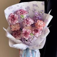 China Spring floral packaging paper, thickened fresh flower bouquet packaging paper, waterproof printed packaging paper, flower shop floral art packaging for sale