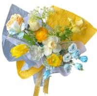 China Advanced hand kneaded snow paper flower packaging paper for sale