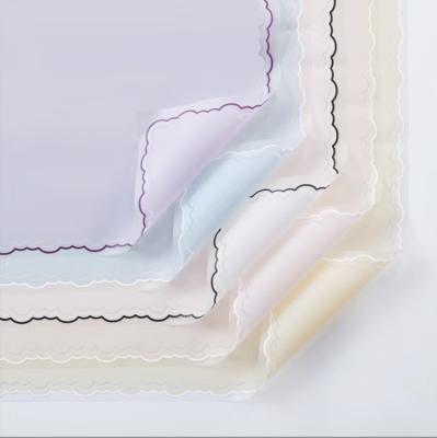 China Hua Yize thickened waterproof handkerchief, flower wrapping paper, floral bouquet packaging material, wavy line, Han Su paper for sale