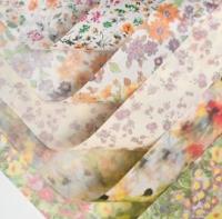 China Small Flower Series Single Light Paper Flower Packaging Paper for sale