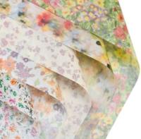China Small Flower Series Single Light Paper Flower Packaging Paper for sale