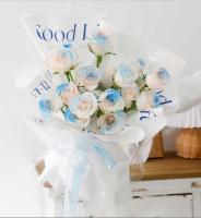 China Waterproof and simple flower bouquet wrapping paper, white English flower wrapping paper, floral pearlescent paper, gift and present materials for sale