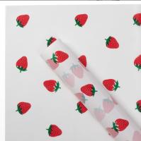 China Wholesale of foreign trade brushed strawberry matte waterproof flower wrapping paper, flower art packaging, semi-transparent flower paper materials for sale