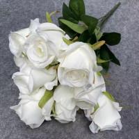 China 7 Heads Zixia Fairy Simulation Decorative Flowers Wedding Bouquets Indoor Dried Flower Artificial Silk Rose for sale