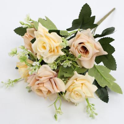 China Artificial rose home decoration items, wedding shooting props, artificial flowers for sale