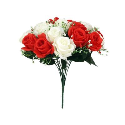 China Artificial rose bouquets, home decoration, flower arrangements, festival wedding props for sale