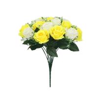 China Artificial rose bouquets, home decoration, flower arrangements, festival wedding props for sale