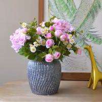 China Wholesales Sale Silk Single Roses Flower Bouquet Artificial Flowers Rose Flower Bouquet for Wedding Decoration for sale