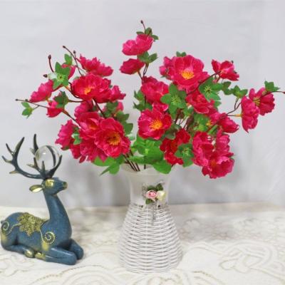 China Wedding, shooting props, indoor and outdoor decoration with realistic peach blossoms for sale