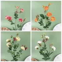 China Multi-head artificial rose home decoration wedding artificial flowers for sale