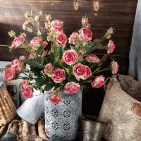 China Multi-head artificial rose home decoration wedding artificial flowers for sale