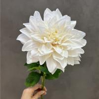 China Home simulation dahlia indoor dining table decoration, artificial flower wedding scene photography props for sale