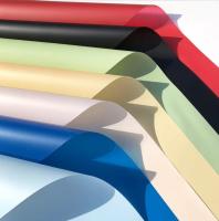 China Solid-color matte paper-wrapped flower paper, flower packaging paper material, flower shop bouquet waterproof packaging paper, semi-transparent plastic paper for sale