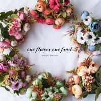 China Artificial flowers, fake flowers, diamond tea buds, plastic tea roses, artificial flowers, decorative flowers, photography props for sale