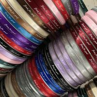 China Spot flower packaging, ribbon, silk tape, polyester tape, printed English gift box packaging, bouquet wrapping material, tape for sale