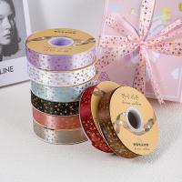China Flower ribbon, hot stamping ribbon, baking gift box packaging, printing floral bouquet packaging, polyester ribbon packaging for sale