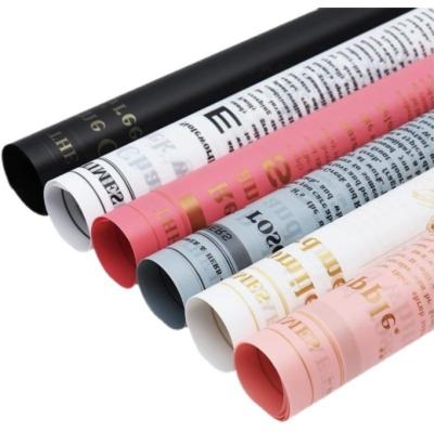 China Yuqin waterproof, popular online celebrity, simple herbal plant flower wrapping paper, floral art, bouquet packaging materials, gift presents for sale