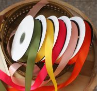 China High density solid color single-sided polyester ribbon 2.5cm cake decoration ribbon flower packaging ribbon ribbon for sale