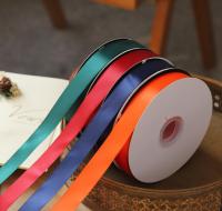 China High density solid color single-sided polyester ribbon 2.5cm cake decoration ribbon flower packaging ribbon ribbon for sale
