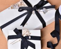 China Yao Ming Ribbon Black and White Full Matte DIY Matte Hair Decoration Bow Handmade Flower Material Cake Gift Packaging Belt for sale