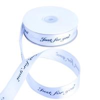China 2.5CM letter ribbon wholesale English flower packaging ribbon bouquet packaging paper DIY material flower packaging ribbon for sale