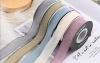 China Ribbon New Cotton Silk Ribbon Flower Arrangement Gift Bouquet DIY Material Ribbon Wrapping Flower Material Wholesale for sale