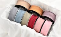 China Ribbon New Cotton Silk Ribbon Flower Arrangement Gift Bouquet DIY Material Ribbon Wrapping Flower Material Wholesale for sale