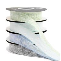 China Ribbon bouquet new relief small shell fabric special floral ribbon flower packaging material flower ribbon for sale