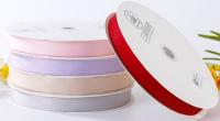 China Manufacturer's three top woven ribbon delicate polyester cotton solid color matte cotton ribbon soft 2cm color flower packaging ribbon for sale