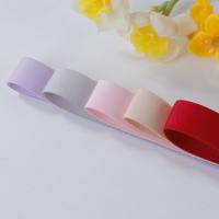 China Manufacturer's three top woven ribbon delicate polyester cotton solid color matte cotton ribbon soft 2cm color flower packaging ribbon for sale