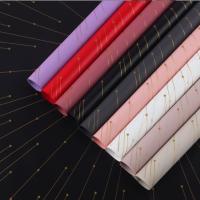 China Milan Paper Love's starting point: High-end gold-embossed flower wrapping paper, bouquet paper, waterproof plastic opp, handmade gift paper for sale