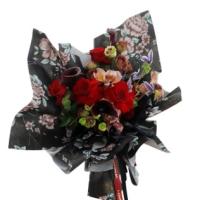 China Waterproof Fragrant Rose Art Paper Flower Packaging Paper for sale