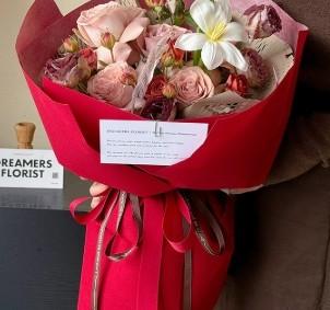 China Valentine's Day New Swan Velvet Fabric Flower Packaging Paper for sale