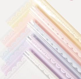 China Petal lace glass paper flower packaging paper for sale