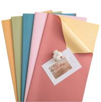 China Huayang two-color Ouya paper wholesale, flower bouquet, fresh flower wrapping paper materials, flower shop supplies, waterproof paper, flower art wrapping paper for sale