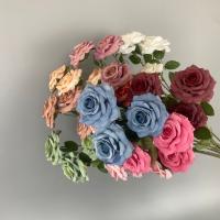 China Rose artificial flower hotel home wedding street sign decoration artificial flower for sale