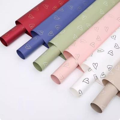 China Beloved flower packaging paper, single-color Cynthia flower packaging, flower shop floral art, waterproof Oya paper for sale