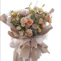 China Beloved flower packaging paper, single-color Cynthia flower packaging, flower shop floral art, waterproof Oya paper for sale